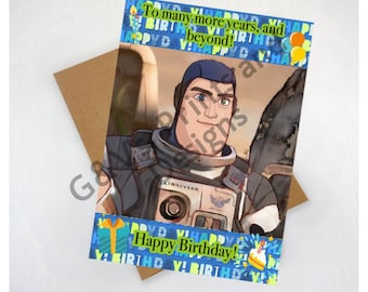 Buzz Lightyear Birthday Card - Etsy UK