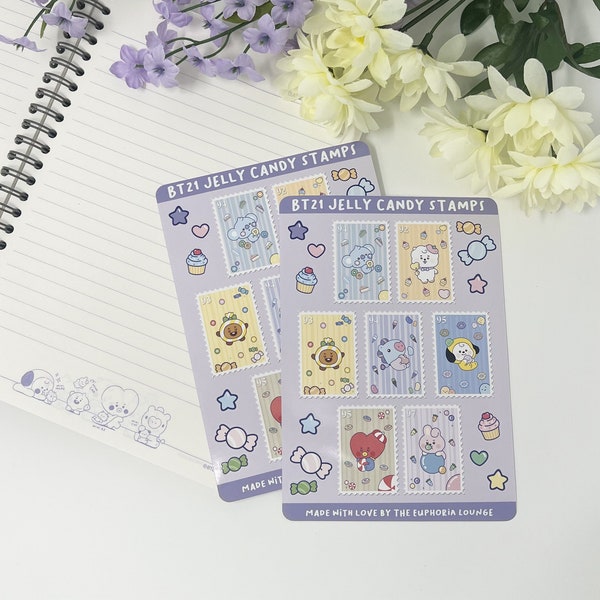 Bt21 Stickers - Etsy