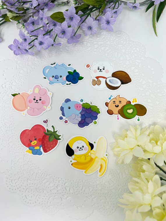 BT21 Stickers BT21 Fruit Collection - Etsy UK