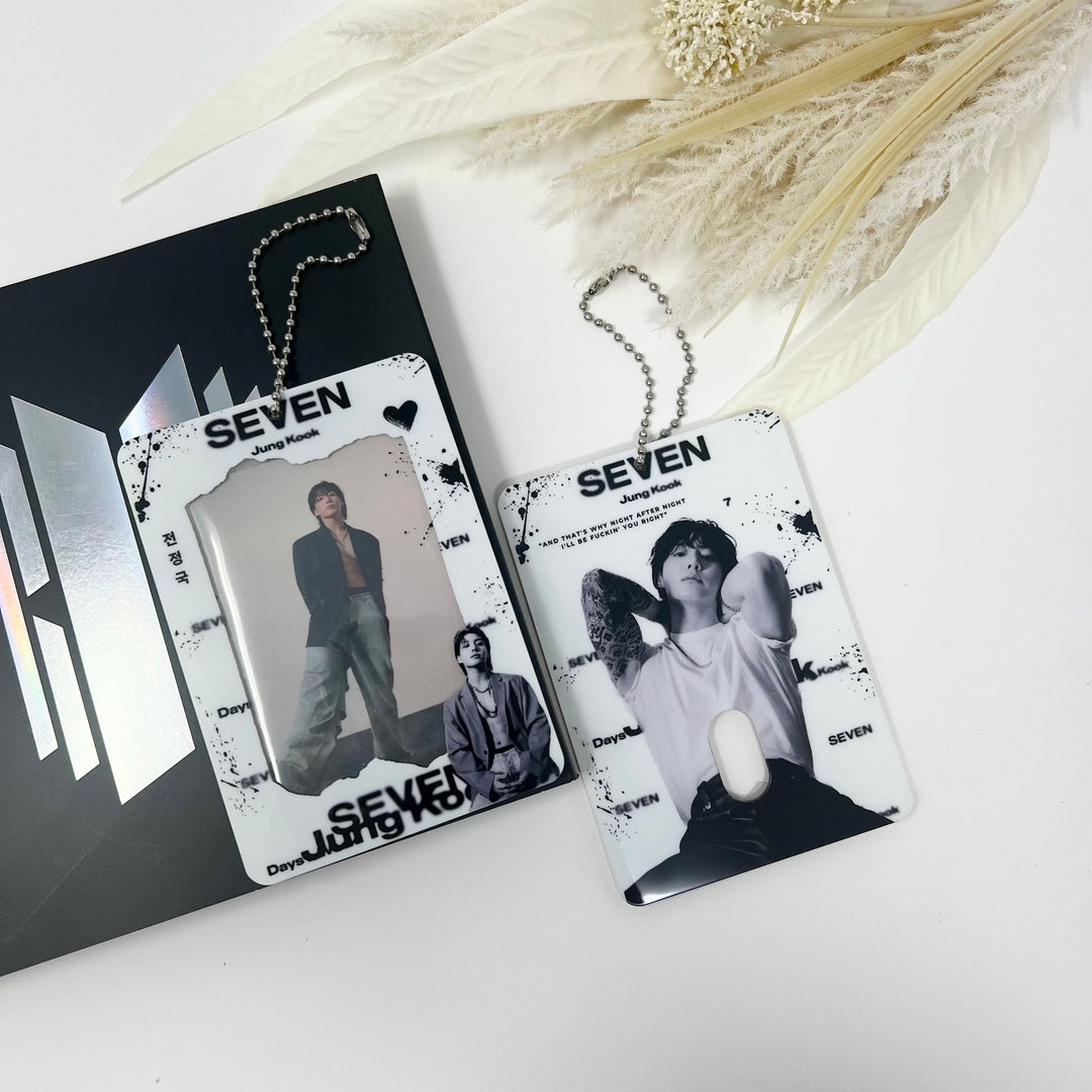 Jungkook seven PC Holder BTS Photocard Holder - Etsy