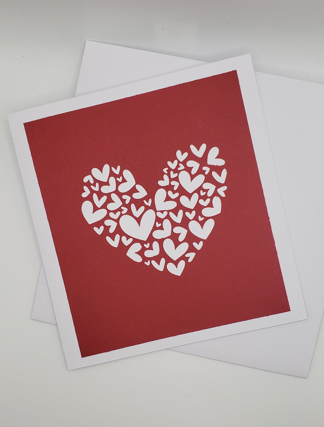 Valentine's Day Hearts Card - Etsy