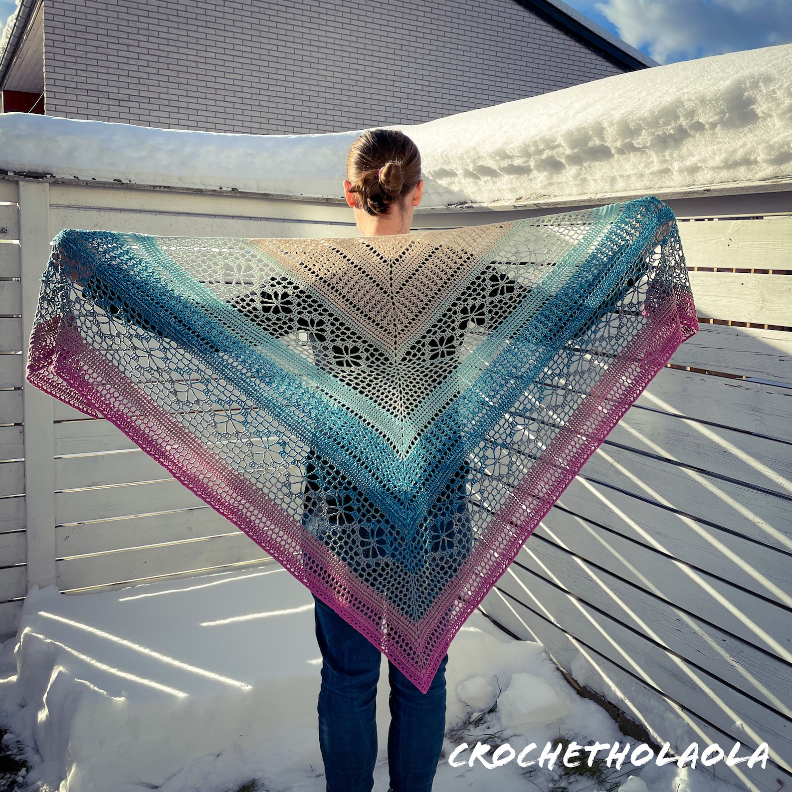 Crochet Shawl Pattern Ursula Easy Crochet Pattern Crochet - Etsy