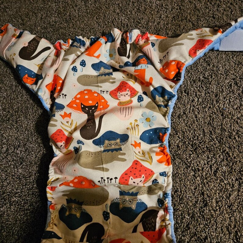 Adult Cloth Diaper, Colorful Mexican Print, Soaker Included Extra ...