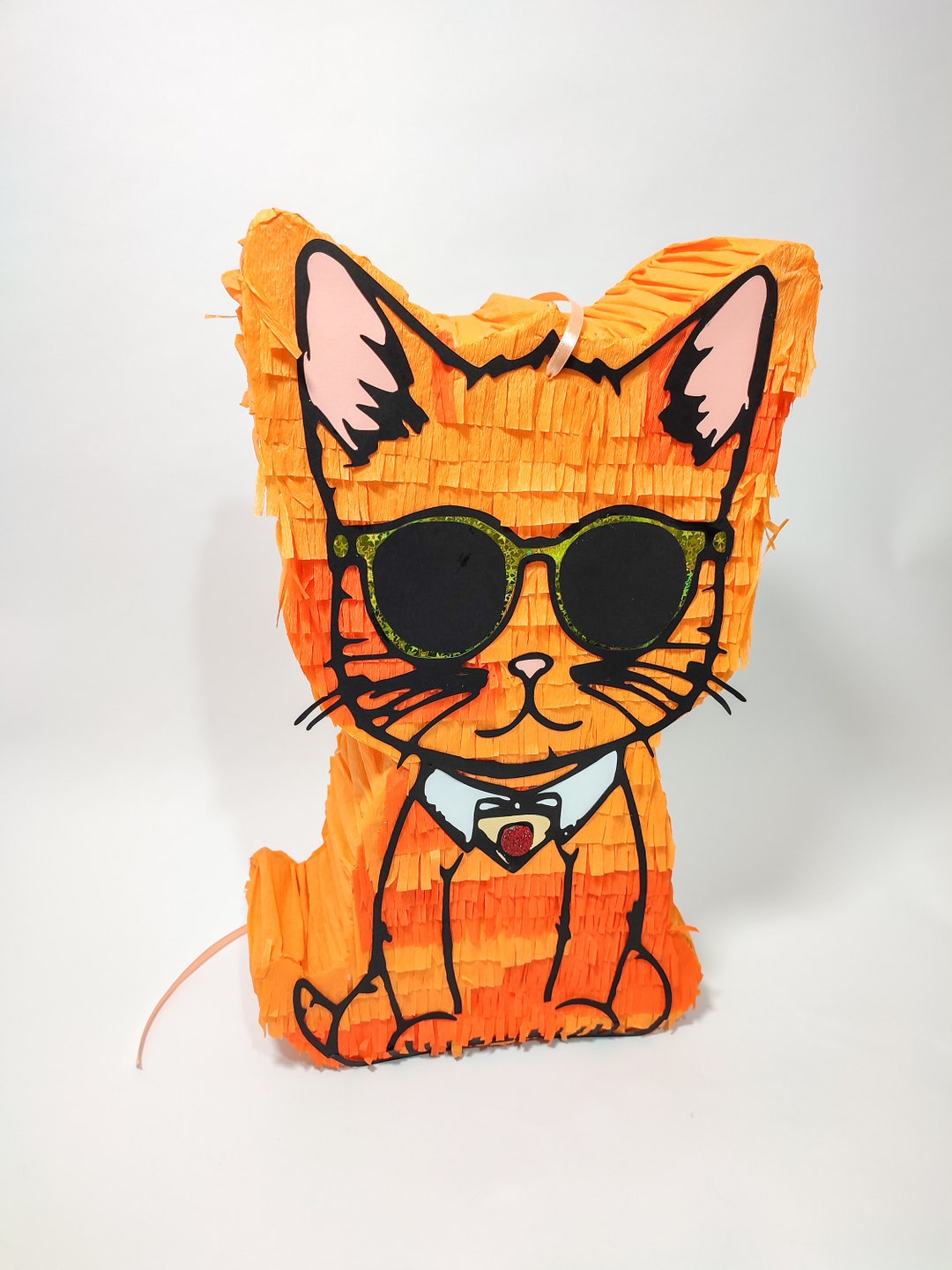 Orange Kitten Piñata - Cat Piñata | Classic Smash Piñata | Handmade ...