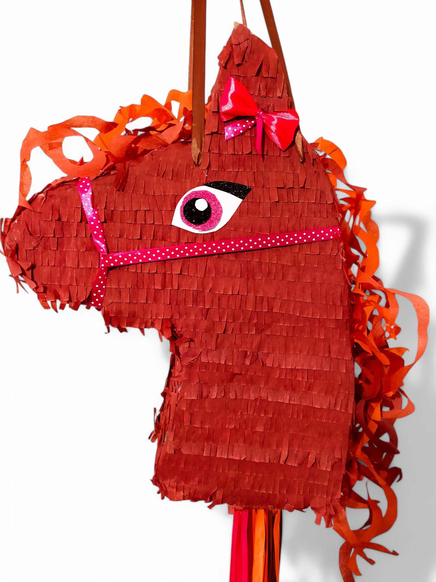 Horse Piñata – Birthday Party Piñata for Girls – Red Pony Piñata With ...
