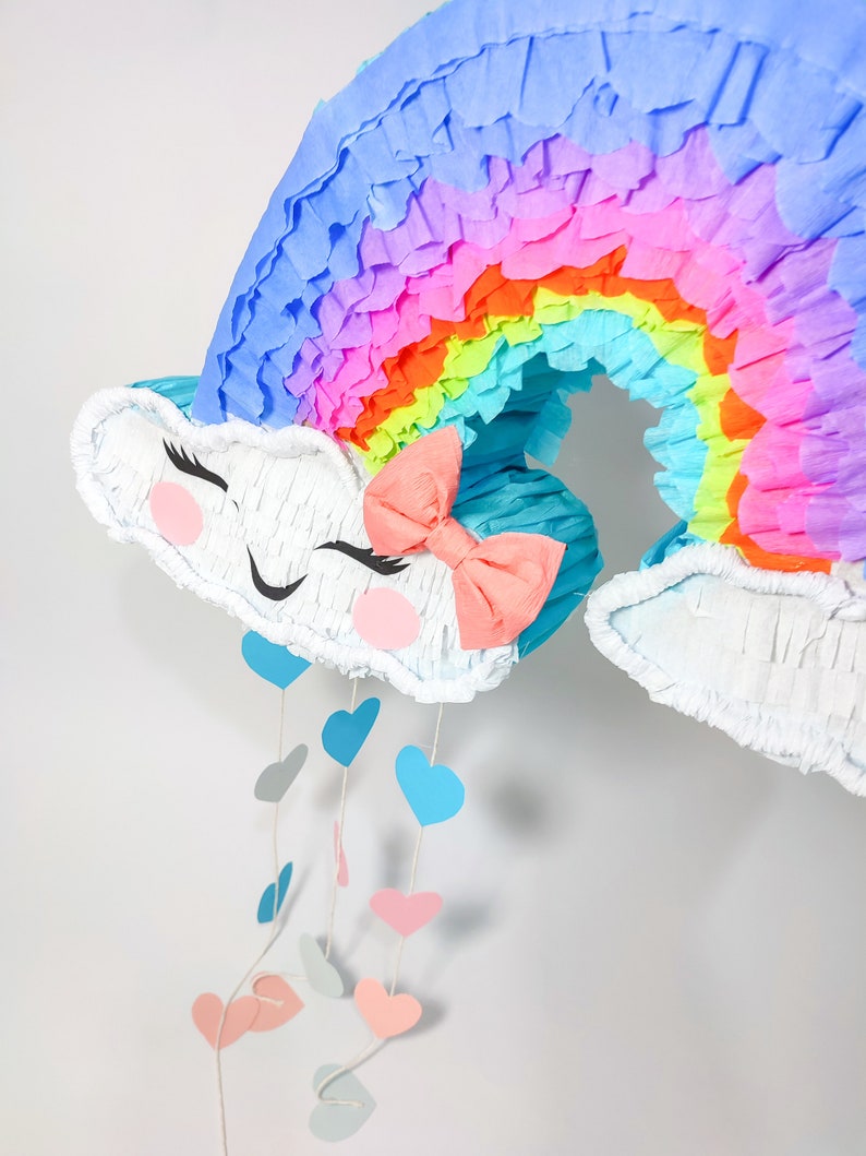 Rainbow Piñata, Cloud Piñata, Birthday Party, Pull String or Classic - Etsy