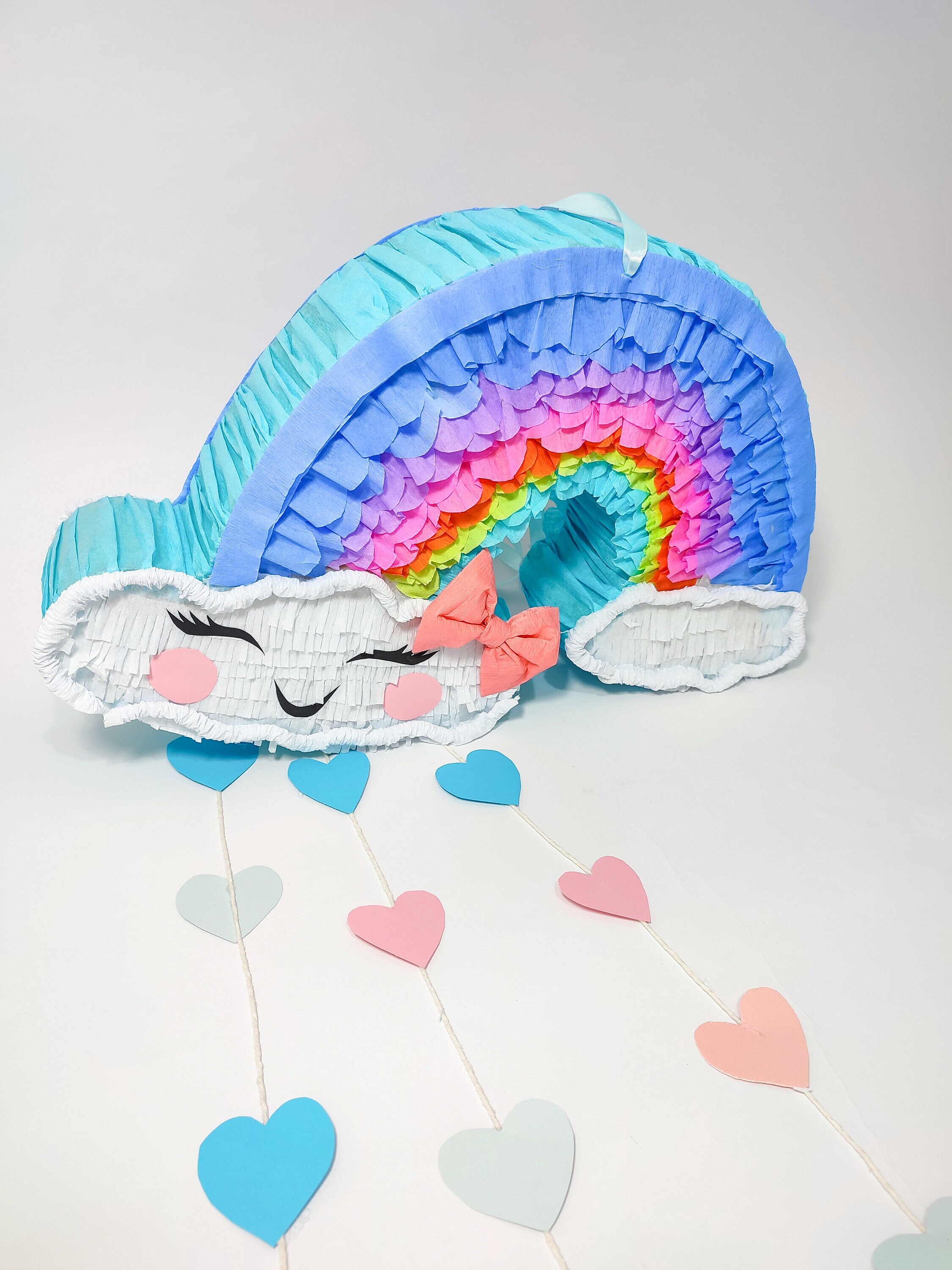 Rainbow Piñata, Cloud Piñata, Birthday Party, Pull String or Classic - Etsy