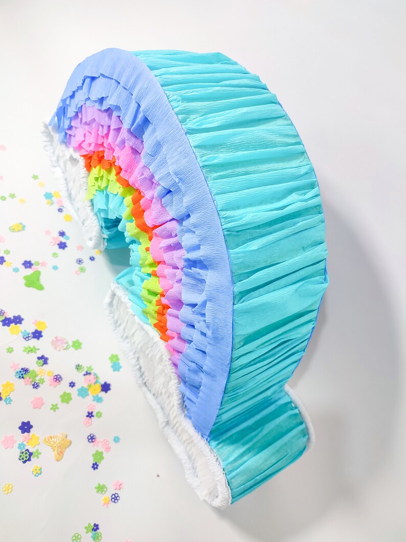 Rainbow Piñata, Cloud Piñata, Birthday Party, Pull String or Classic - Etsy