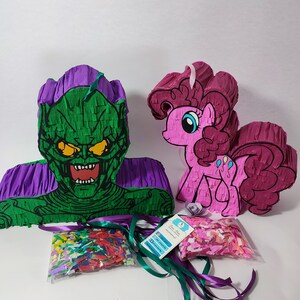 Pink Pony Pinata, Inspired by Pinkie Pie, My Little Pony Birthday Theme ...