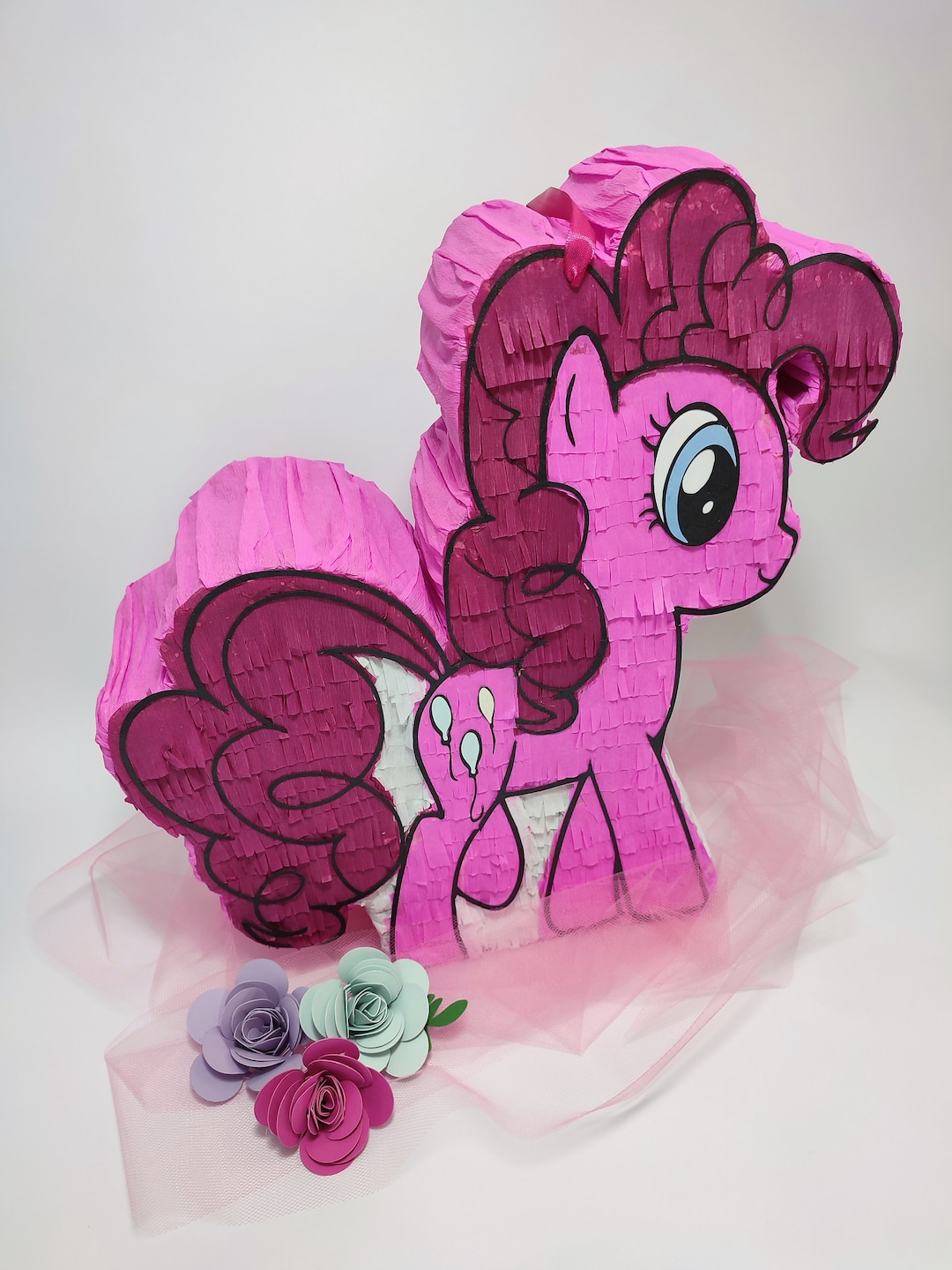Pink Pony Pinata, Inspired by Pinkie Pie, My Little Pony Birthday Theme ...