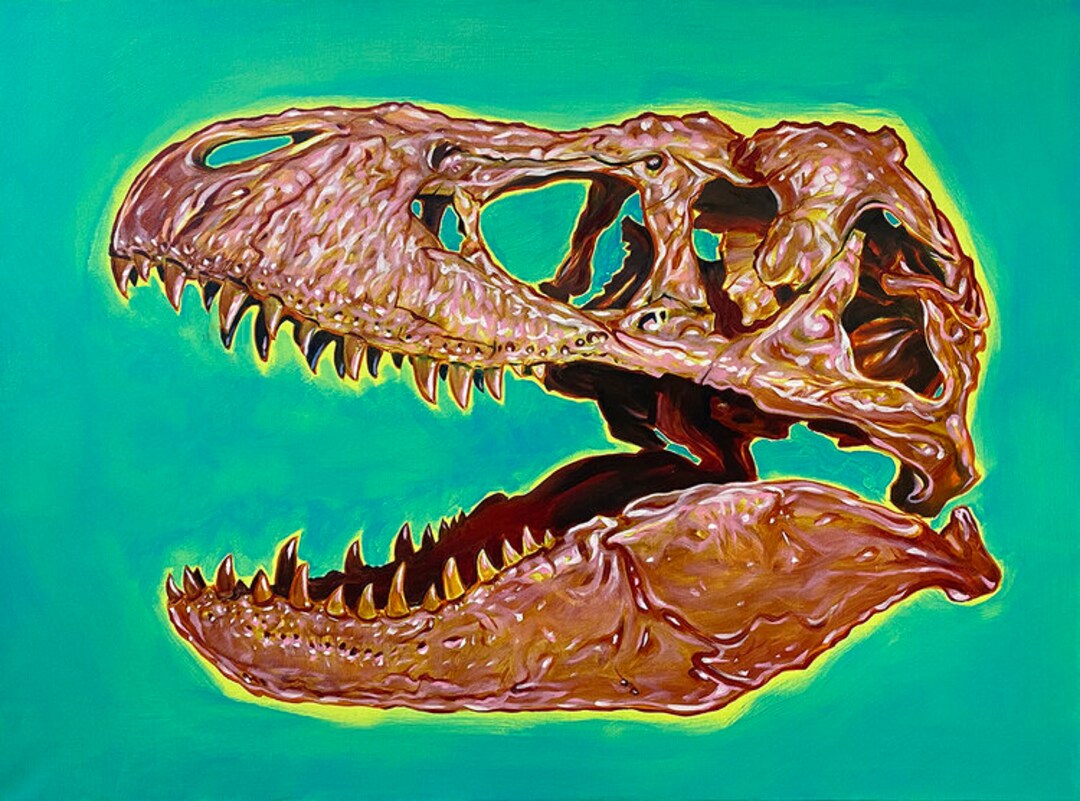 Wes Benson T Rex Print - Etsy