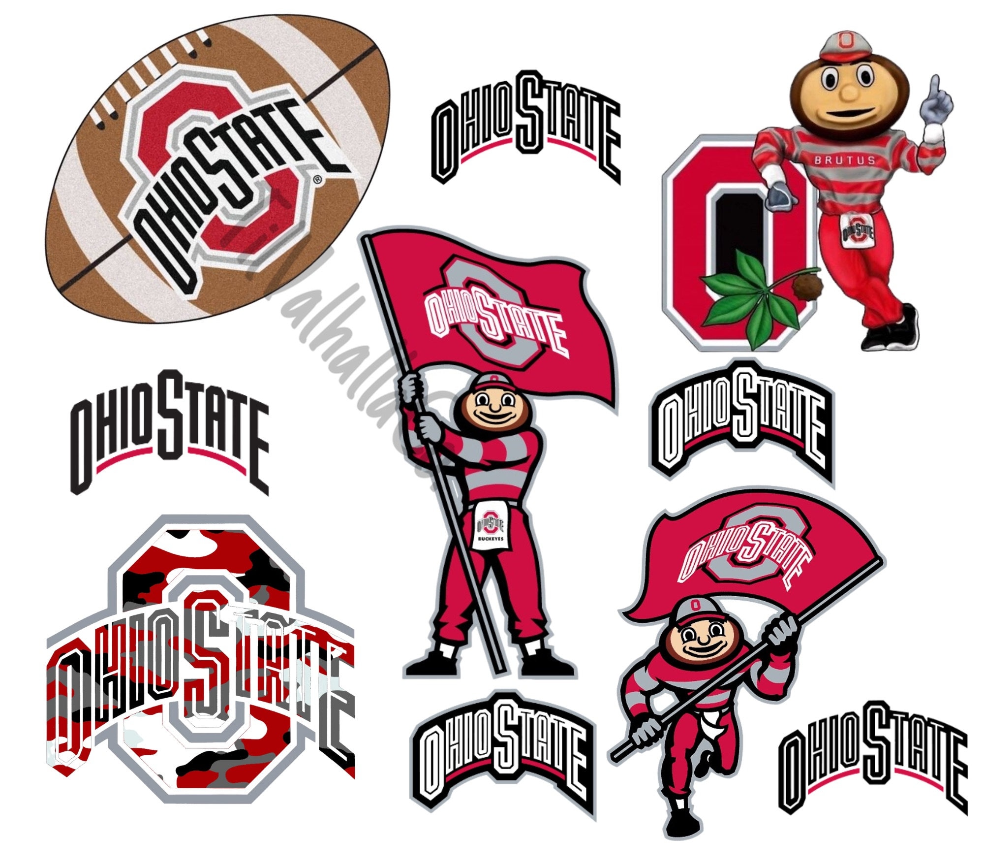 Ohio State Buckeyes 20oz Skinny Tumbler Sublimation PNG - Etsy