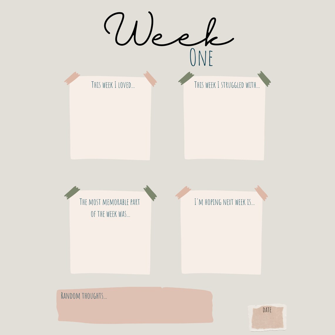 Senior Year Digital Journal, INSTANT DOWNLOAD, Use in Goodnotes or ...