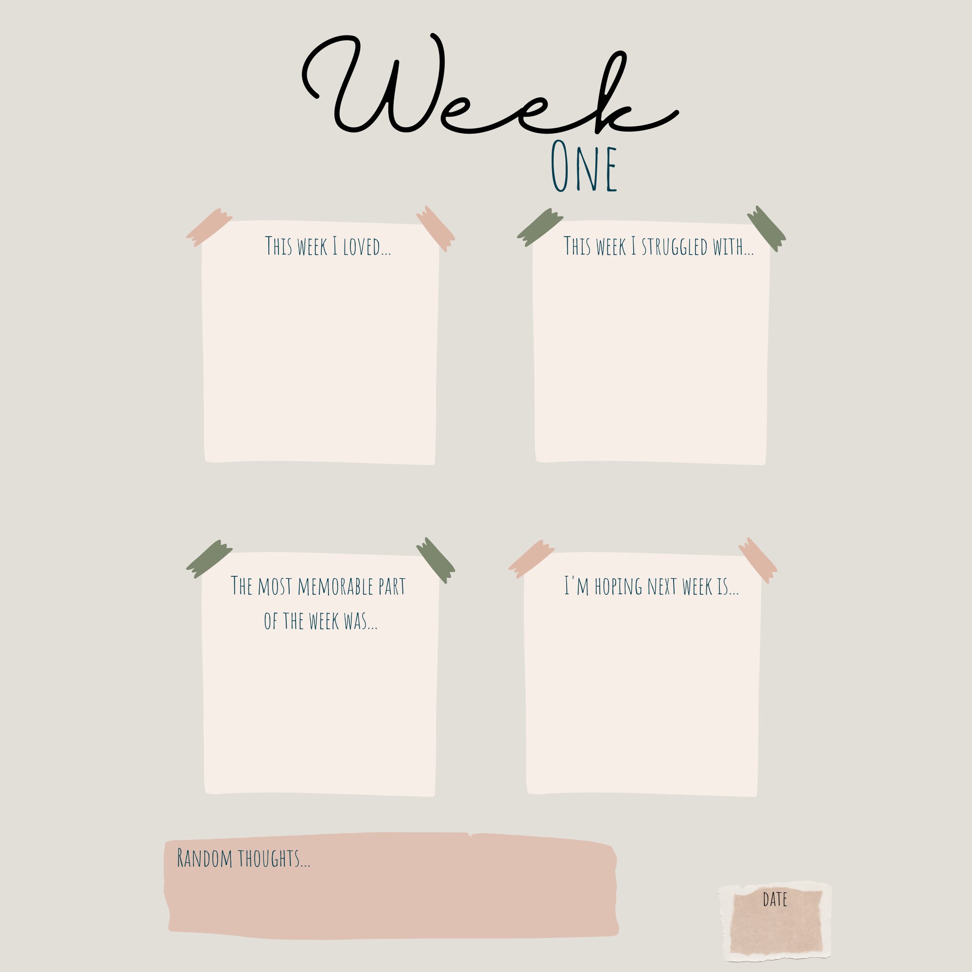 Senior Year Digital Journal, INSTANT DOWNLOAD, Use in Goodnotes or ...