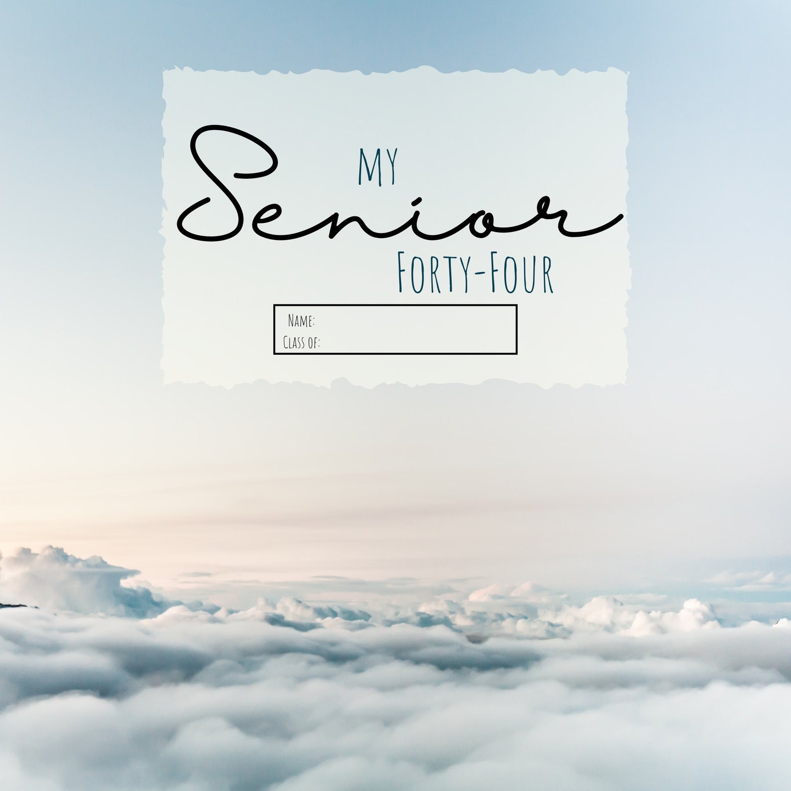 Senior Year Digital Journal, INSTANT DOWNLOAD, Use in Goodnotes or ...