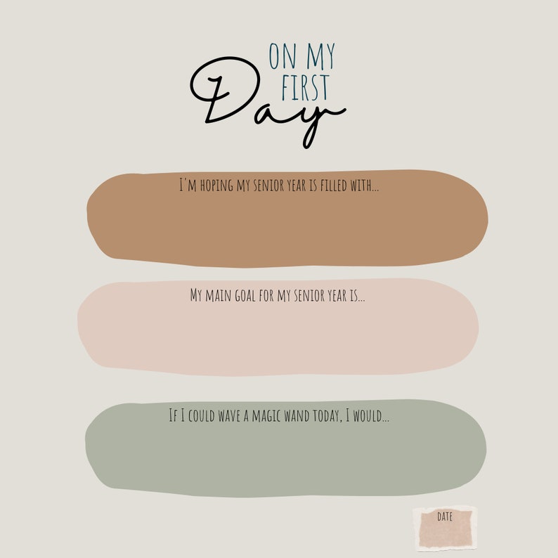 Senior Year Digital Journal, INSTANT DOWNLOAD, Use in Goodnotes or ...