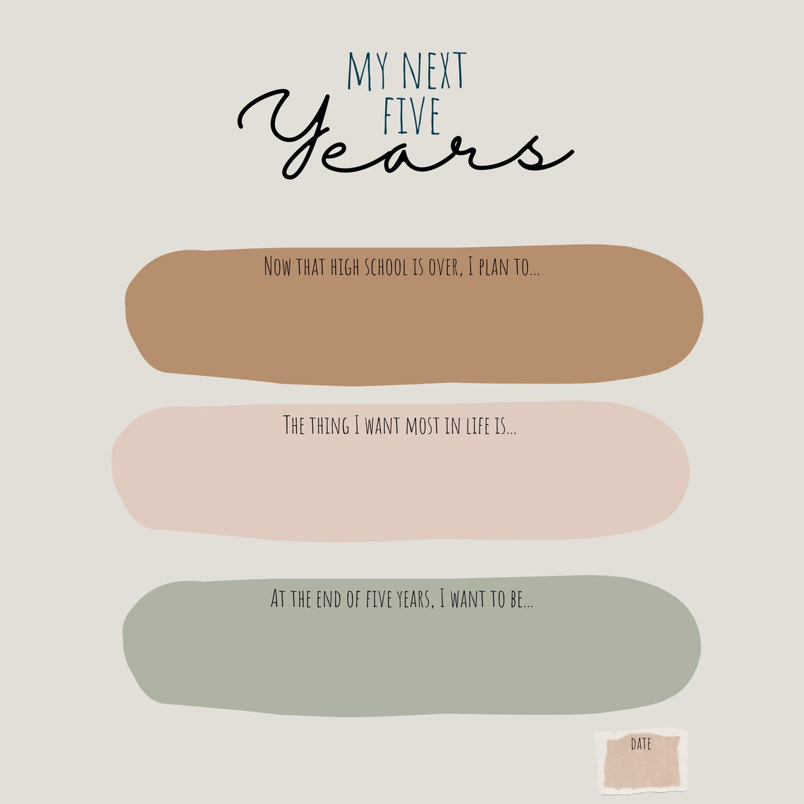 Senior Year Digital Journal, INSTANT DOWNLOAD, Use in Goodnotes or ...