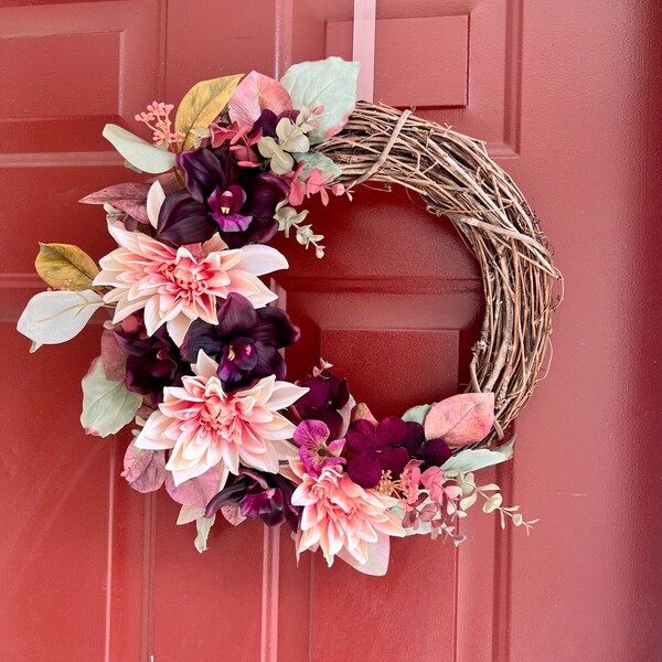 Purple Fall Wreath - Etsy