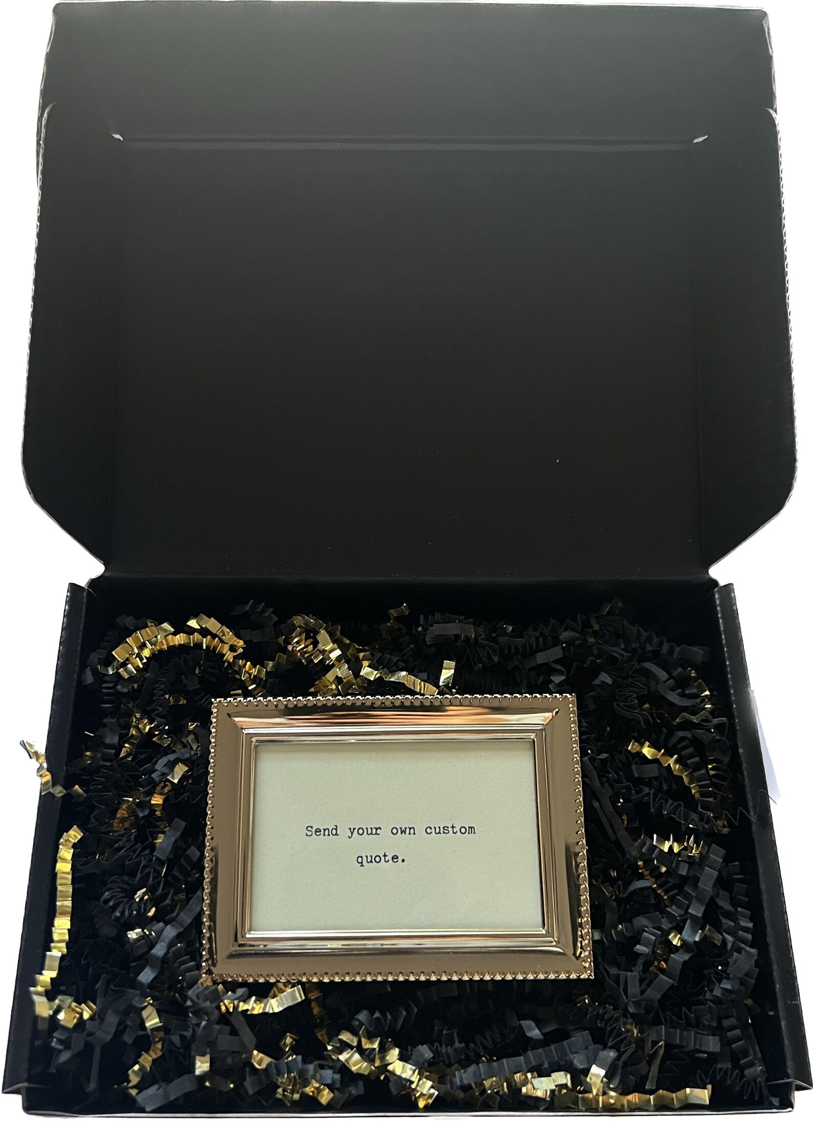 Custom Quote Mini Gold Frame - Etsy