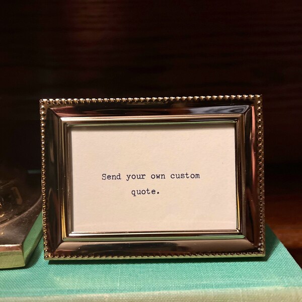Custom Quote Frame - Etsy