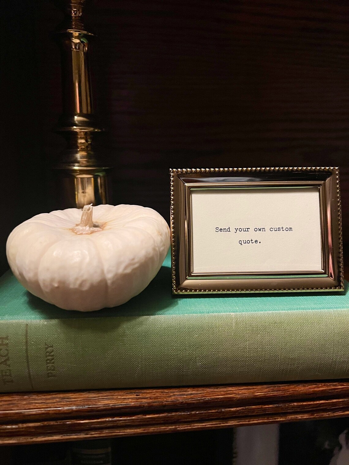 Custom Quote Mini Gold Frame - Etsy