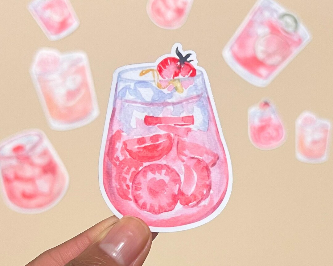 Cocktail Sticker Pack Bachelorette Party Decor Bar Cocktail Party Favor ...