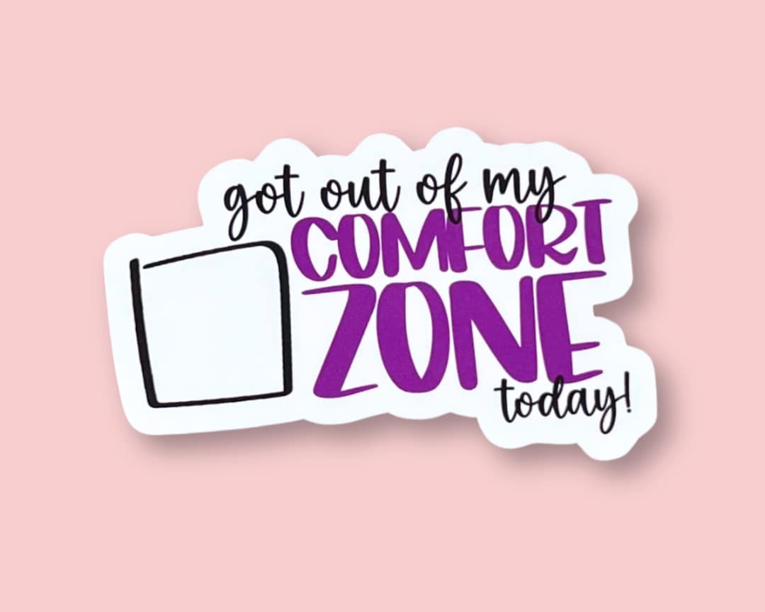 Comfort Zone Sticker for Personal Growth Mindset Decal Therapy Mental ...