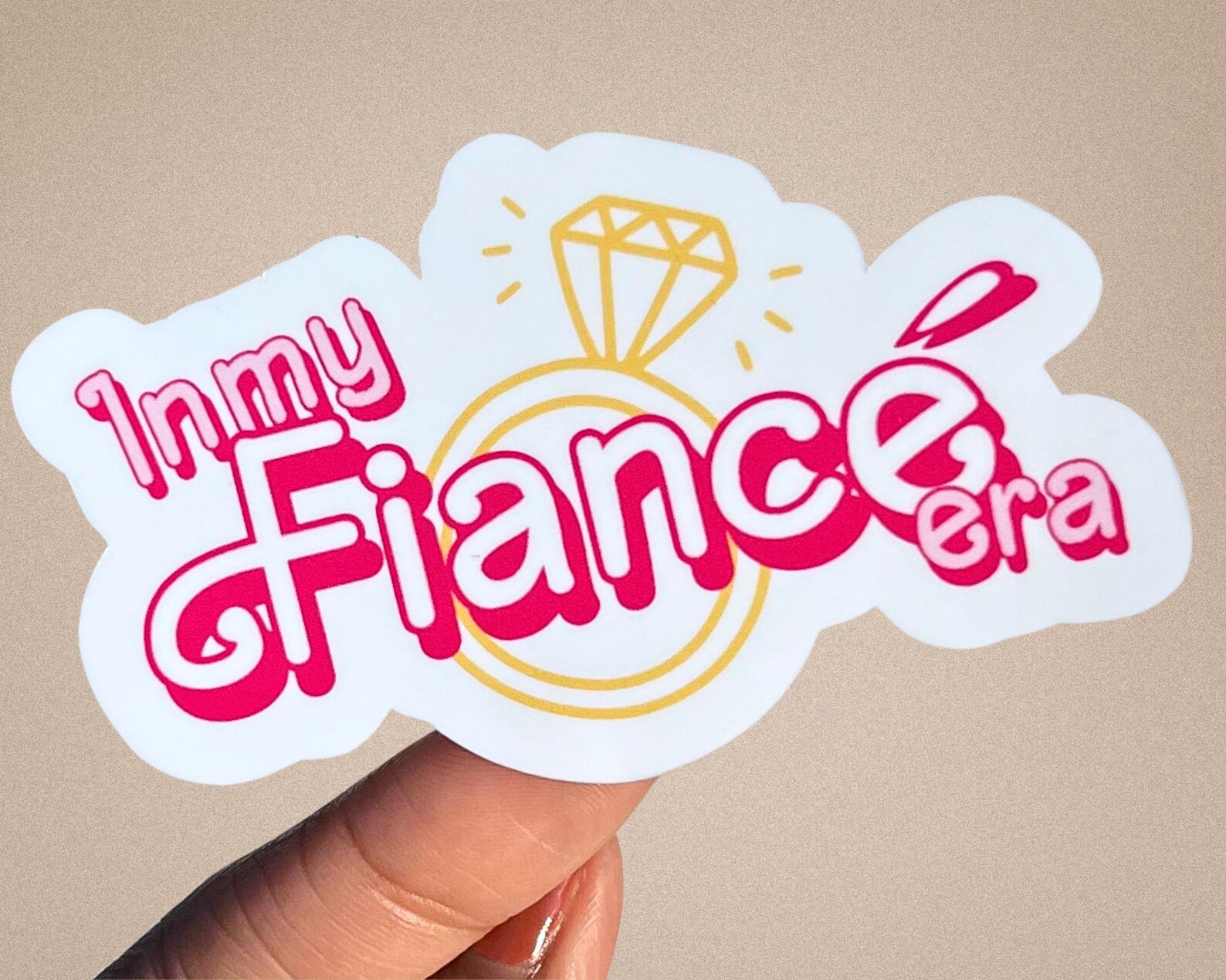 In My Fiancé Era Sticker Engagement Gift for Bride to Be Fiancé Sticker ...