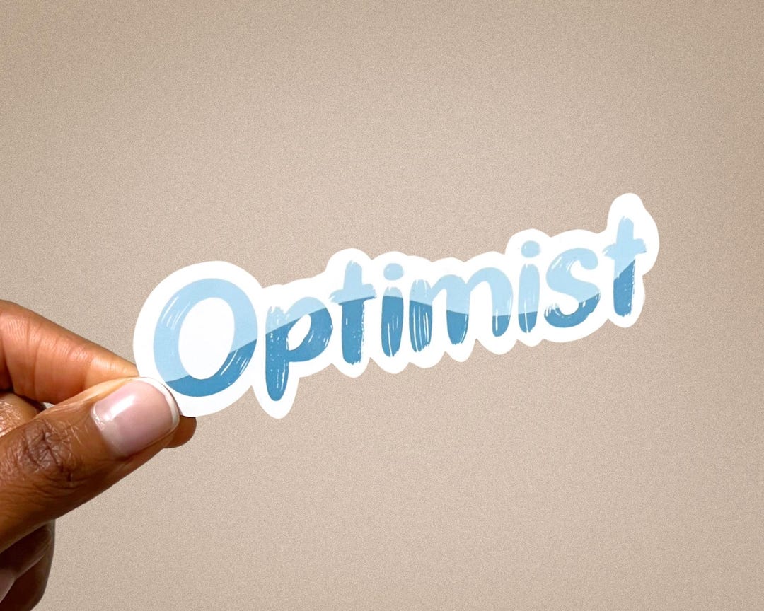 Optimist Sticker Positive Words Water Bottle Sticker for Laptop Decal ...