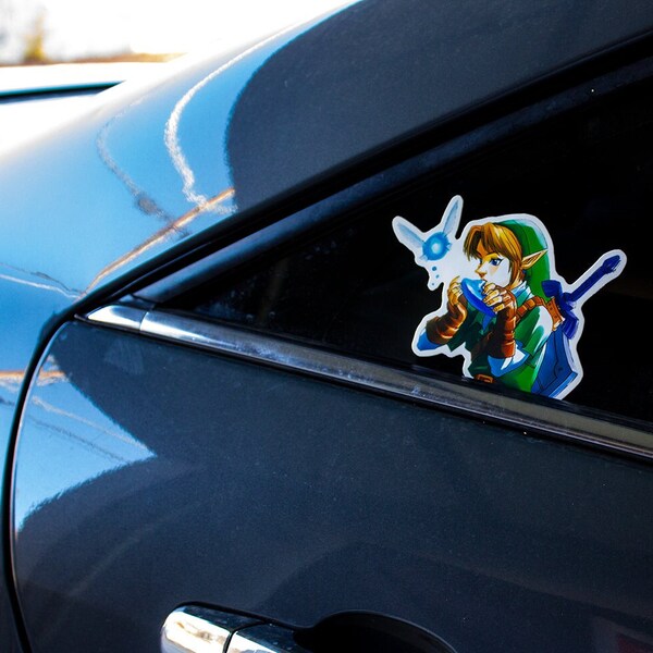 Legend of Zelda Link Peek Car Decal - Etsy