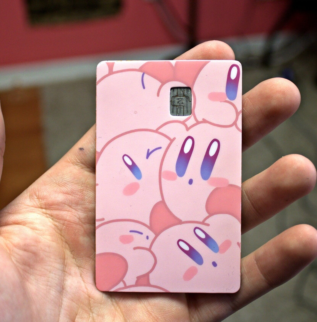 Kirby Credit Card Skin Nintendo Cute Anime Kirby Pastel Kawaii Covered ...