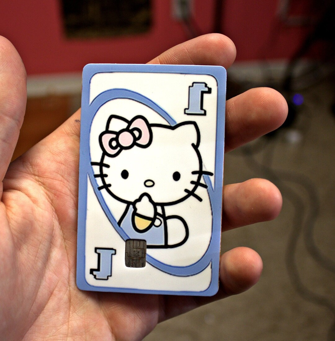 Hello Kitty Uno Credit Card Skin Sanrio Joker Playing Cards Sticker ...