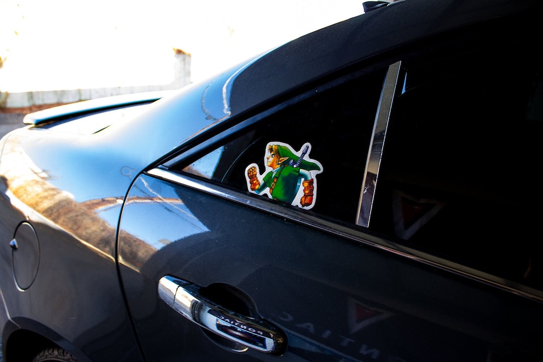 The Legend of Zelda Link Combat Running Ocarina of Time Car Peeker ...