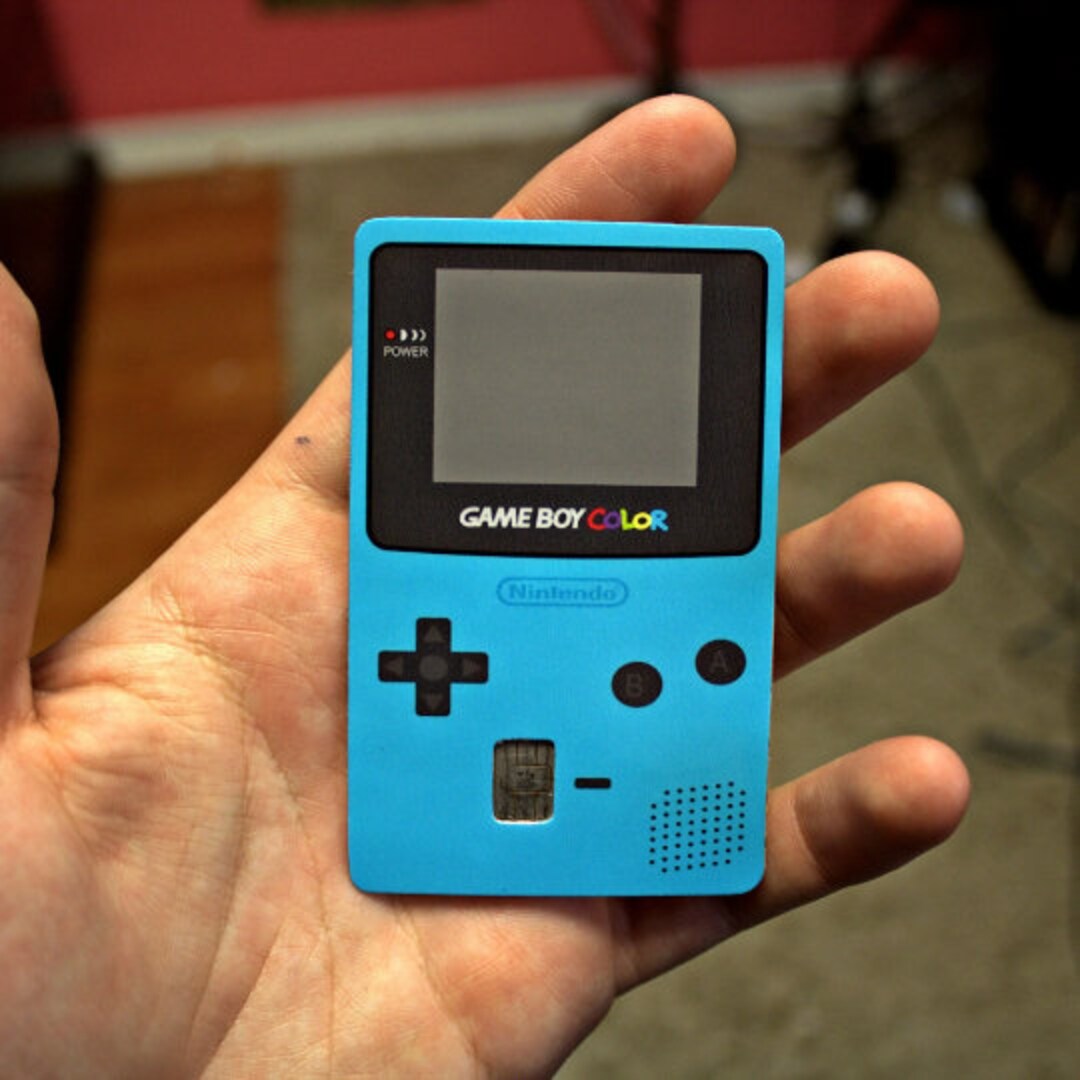 Gameboy Color Credit Card Skin Original Game Boy Sticker Glossy or ...