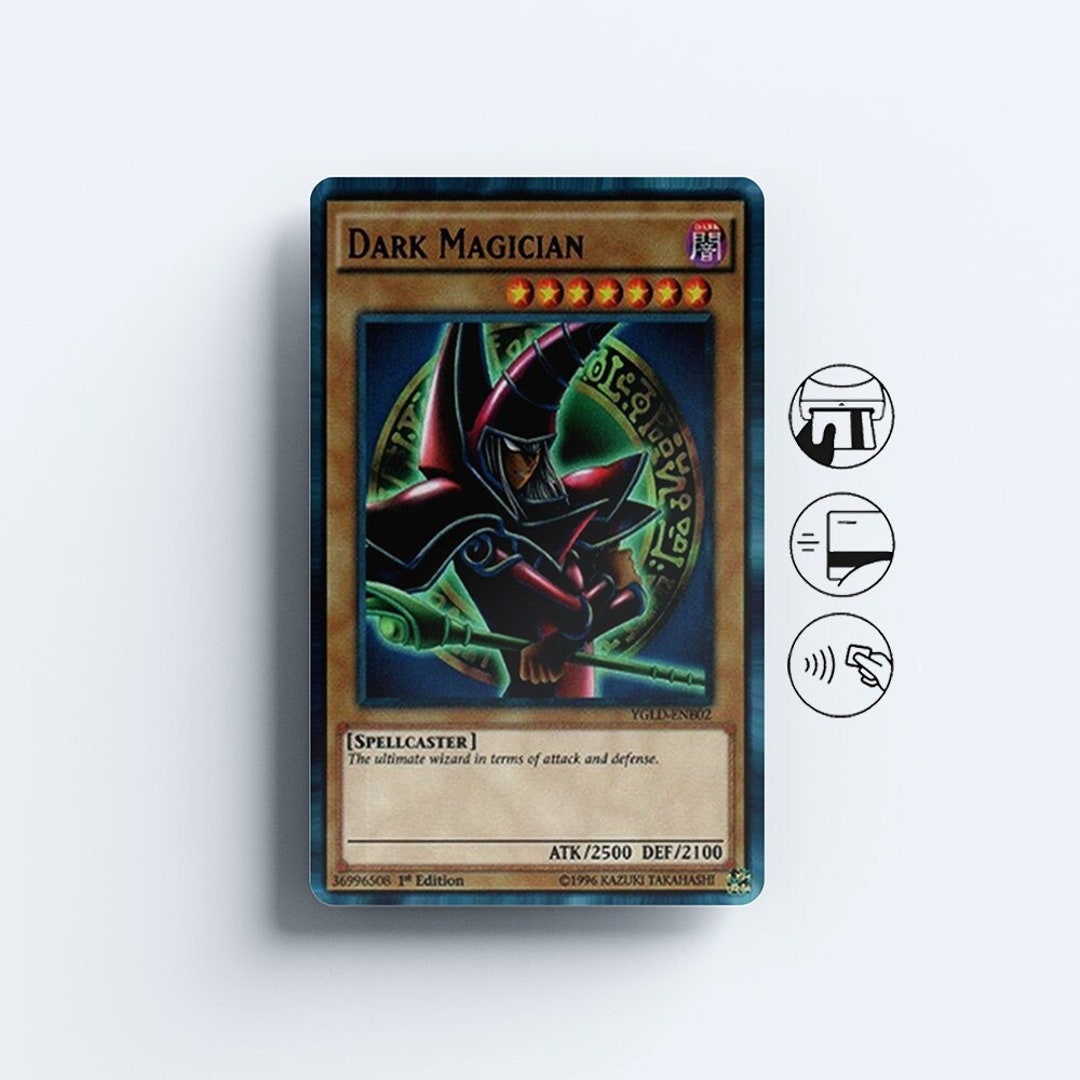 Card Skin Dark Magician Yugioh Trading Card Game Credit Card Sticker ...