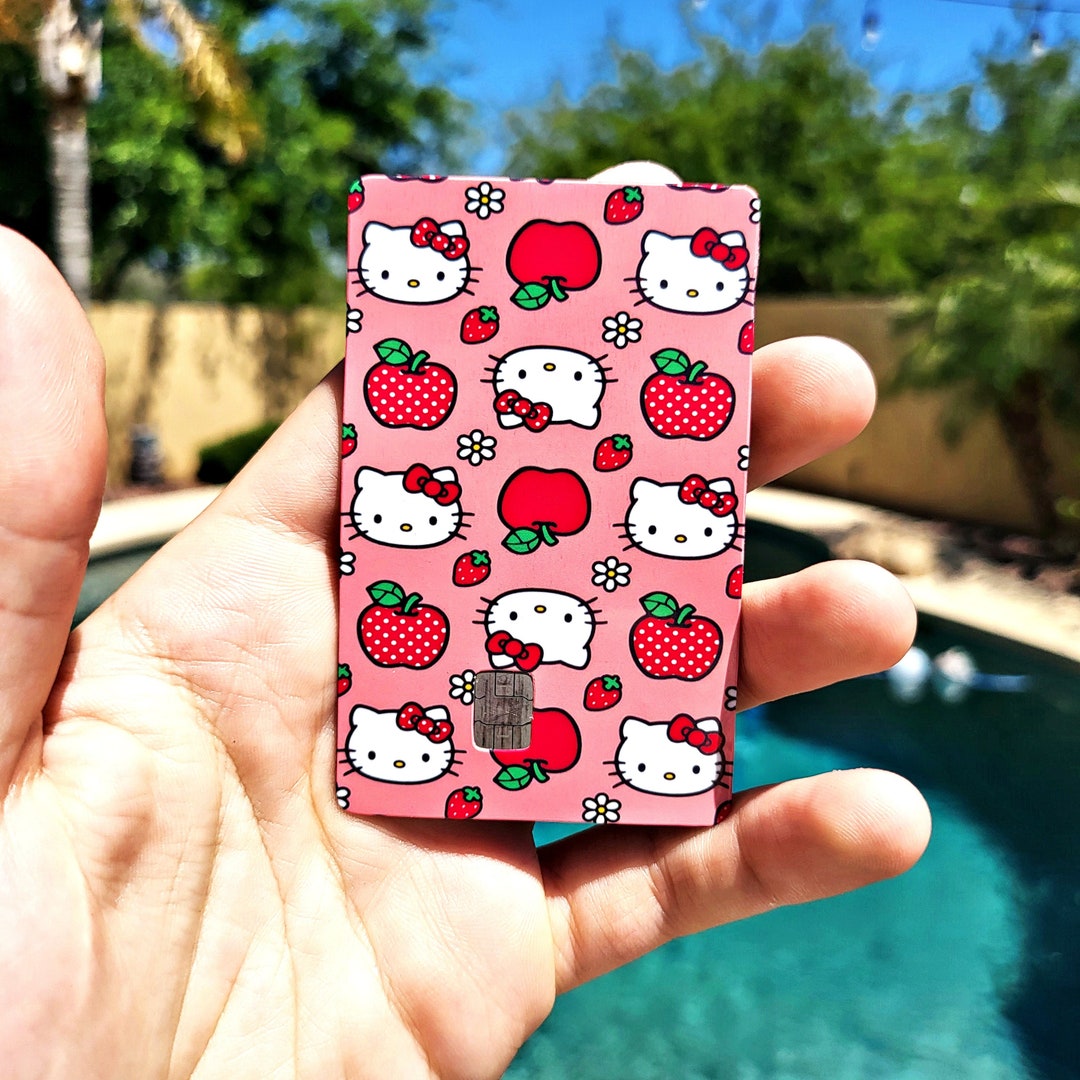 Hello Kitty Credit Card Skin Sanrio Fruit Apples Sticker Decal Glossy ...