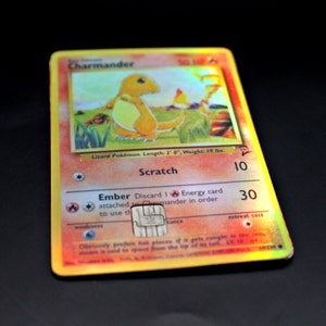 Charmander Pokemon Base Set Trading Card Game Credit Card Sticker Decal ...