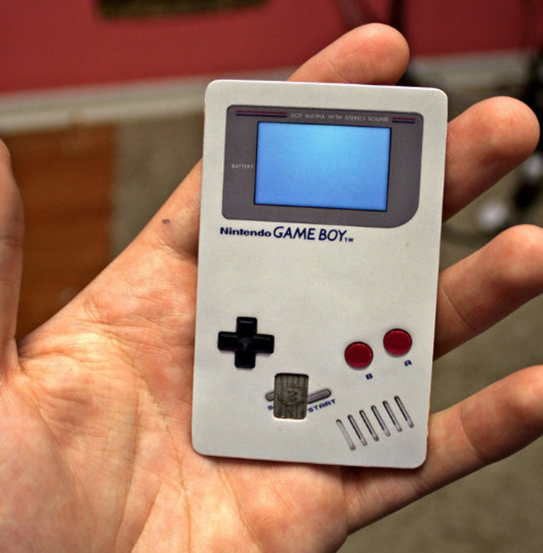 Gameboy Credit Card Skin Detailed Original Game Boy Sticker Glossy or ...