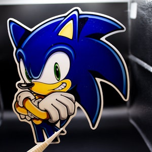 Sonic Sega 5in Car Peeker Decal Glossy/holographic Waterproof - Etsy