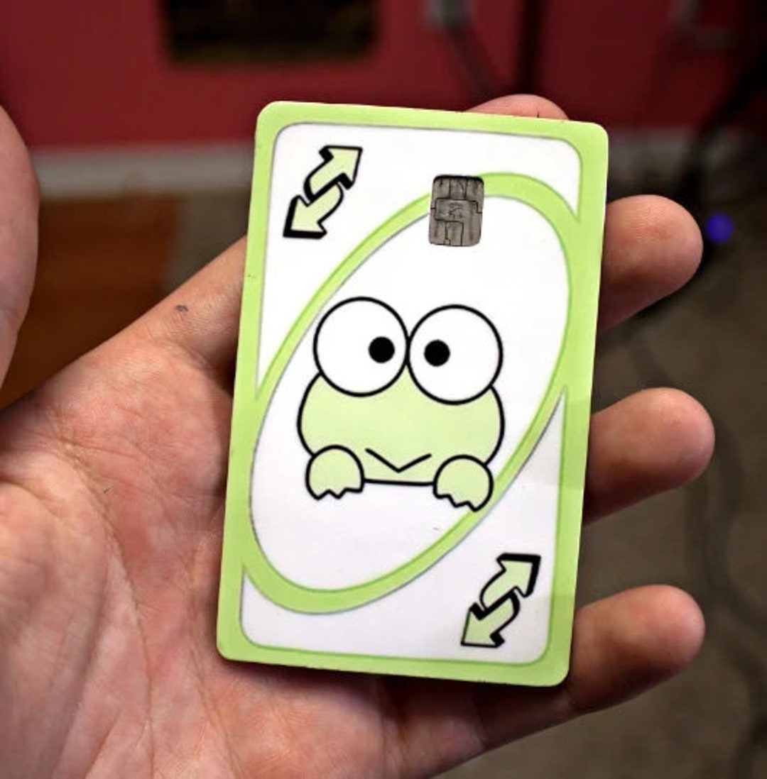 Keroppi Uno Credit Card Skin Hello Kitty Sanrio Reverse Card Sticker ...
