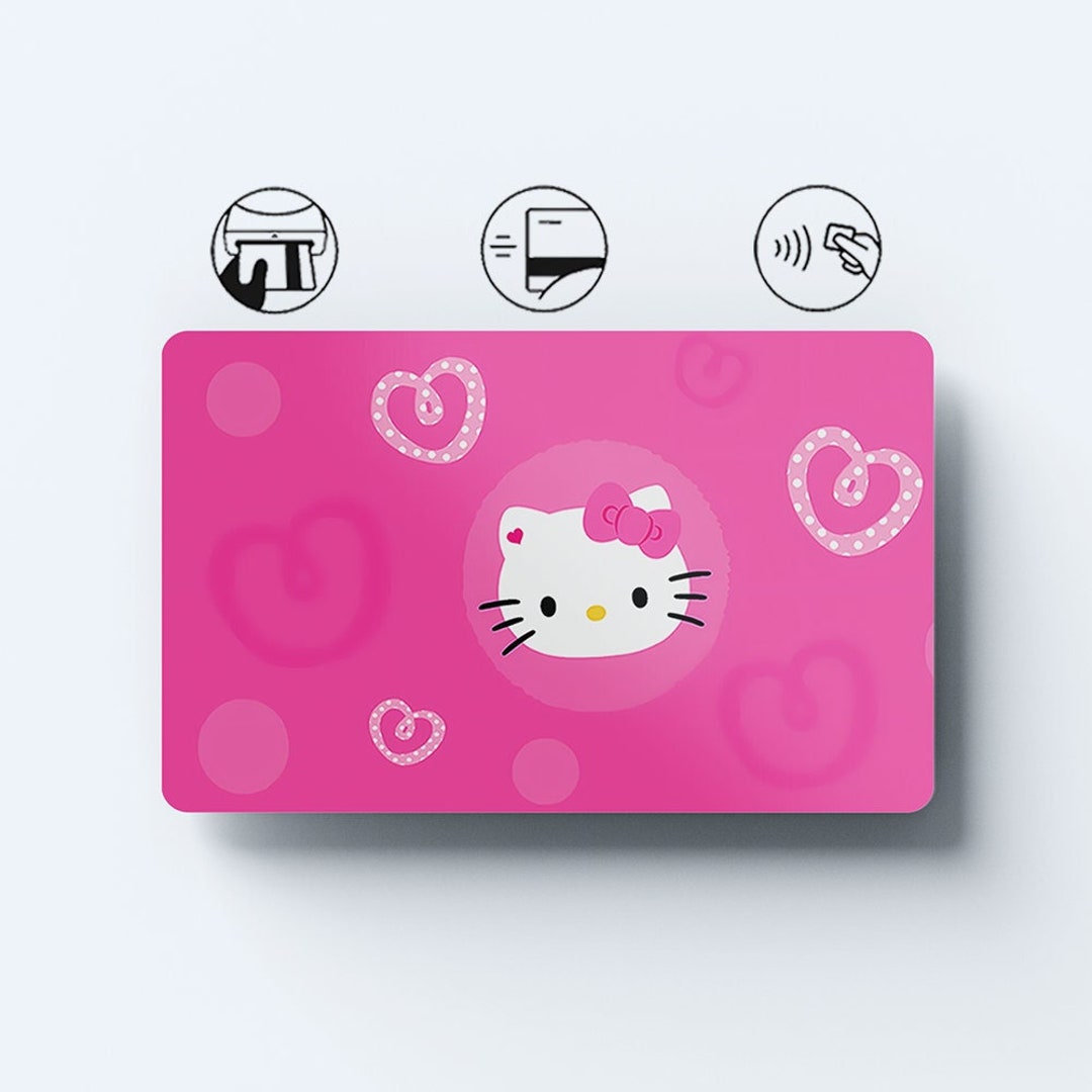 Card Skin Hello Kitty Sanrio Credit Card Sticker Decal Skin Glossy or ...