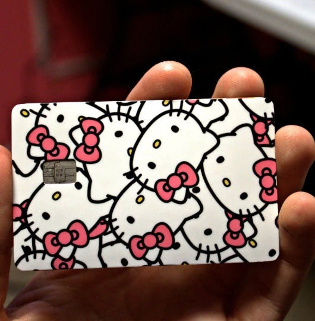 Hello Kitty Sanrio Credit Card Sticker Decal Skin Glossy or Holographic ...