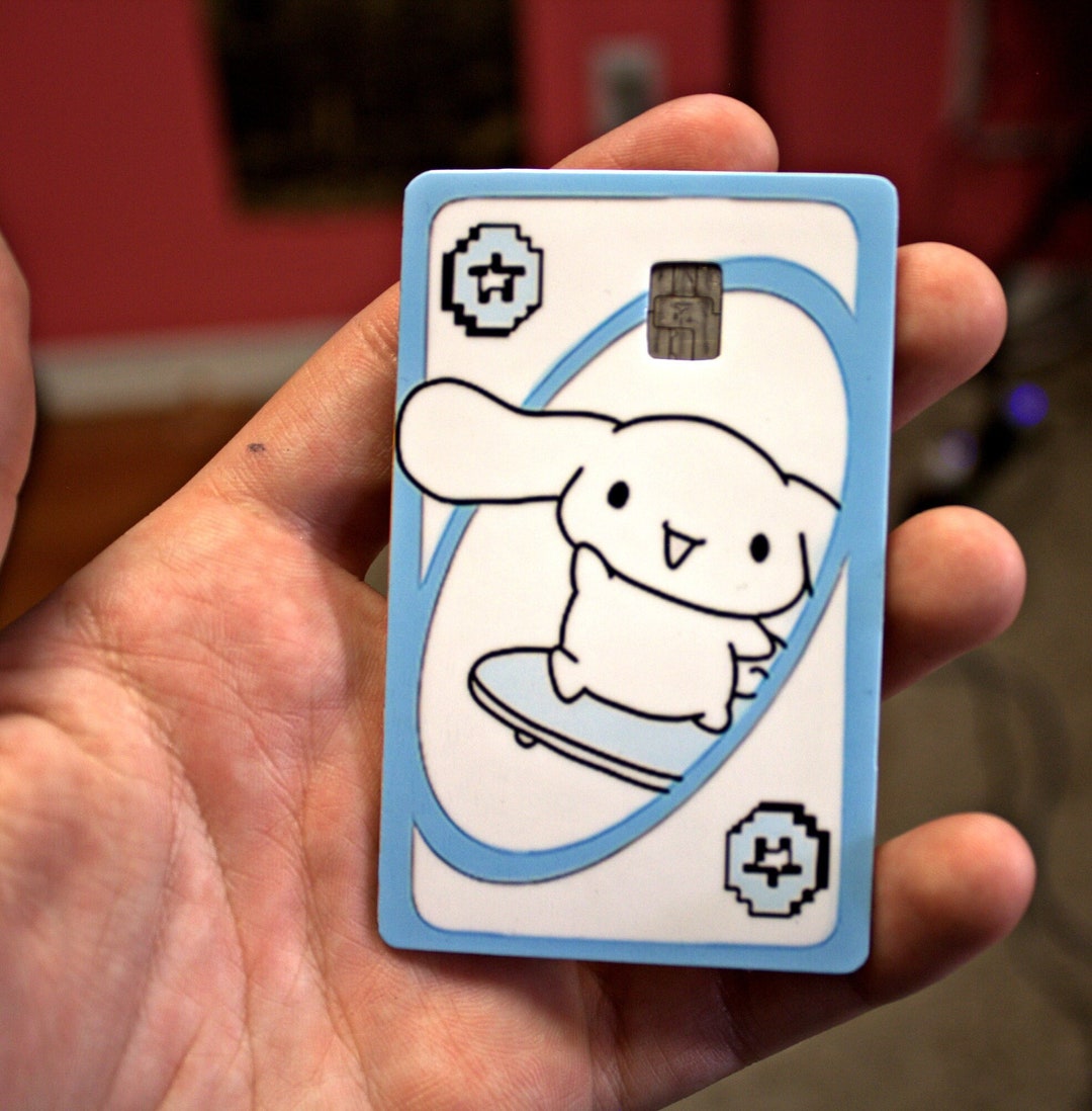 Cinnamoroll Uno Credit Card Skin Sanrio Hello Kitty Skateboard Sticker ...