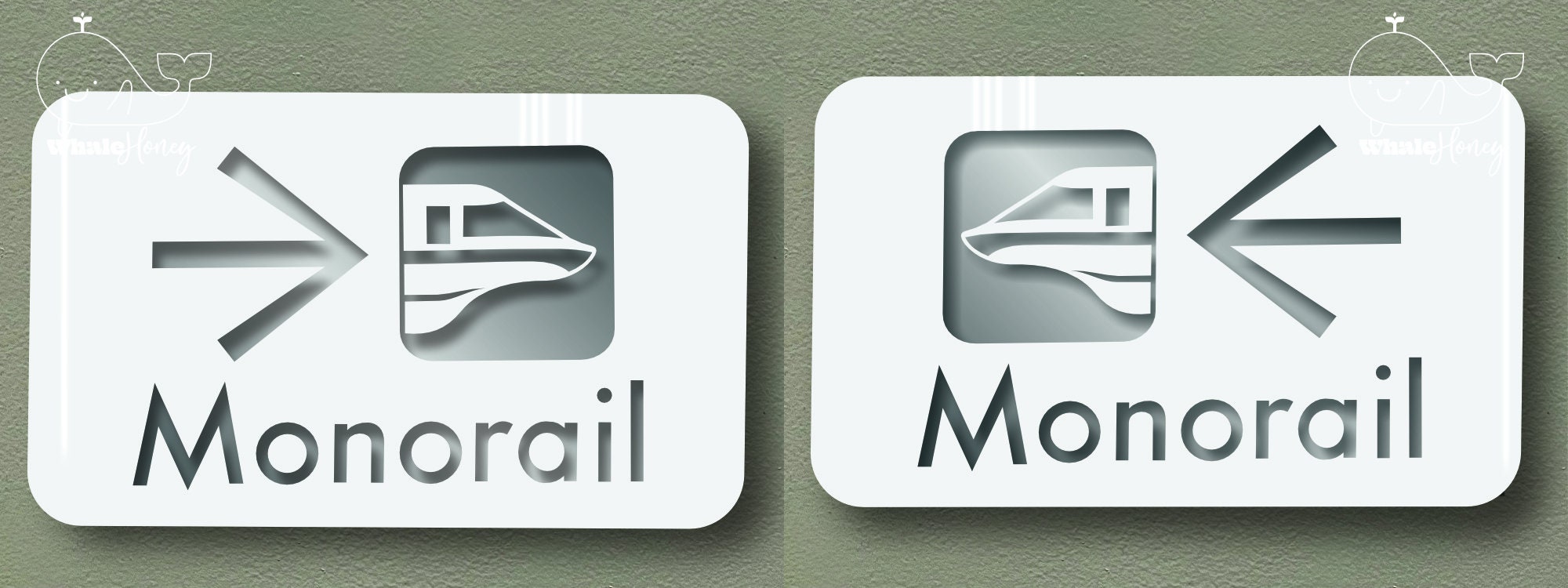 Disney Monorail Sign Plaque Home Decor Choose Your Color and - Etsy