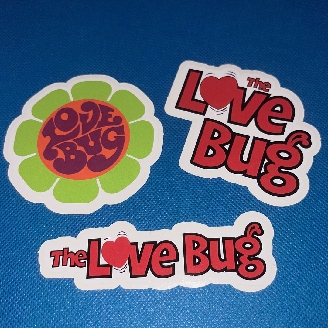 Stickers Herbie the Love Bug Pack 53 Volkswagen Beetle Stickers 3-pack ...