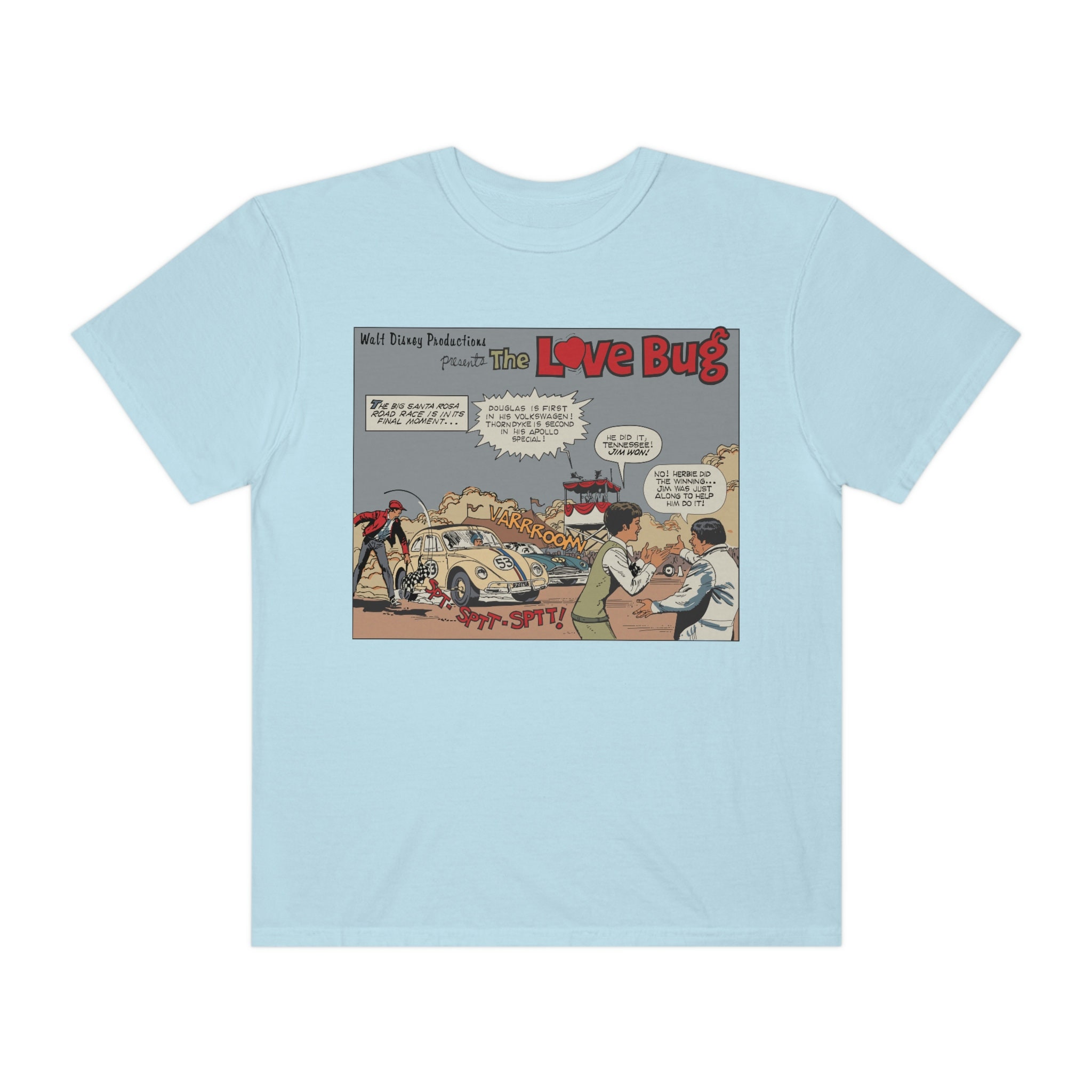 Disney Herbie Comic Book Tshirt Free Shipping Comfort Colors - Etsy