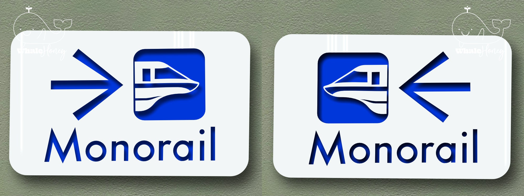Disney Monorail Sign Plaque Home Decor Choose Your Color and - Etsy