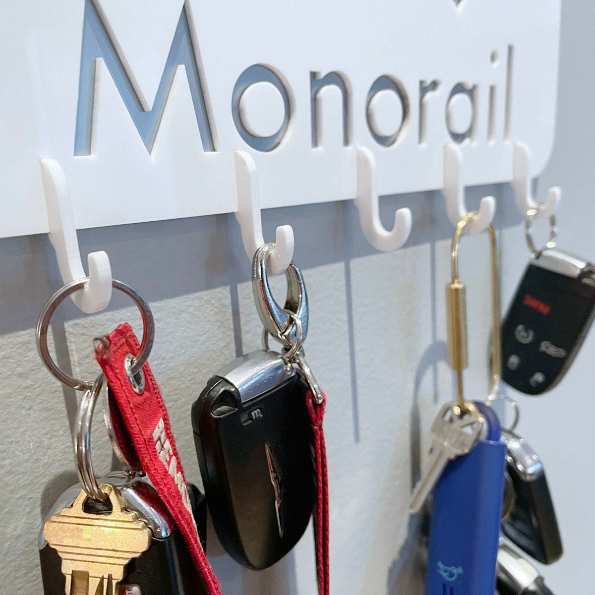 Disney Monorail Key Organizer Key Hooks Leashes Home Decor Customize ...