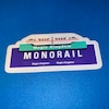 Disney Monorail Sign Plaque Home Decor Choose Your Color and Direction ...