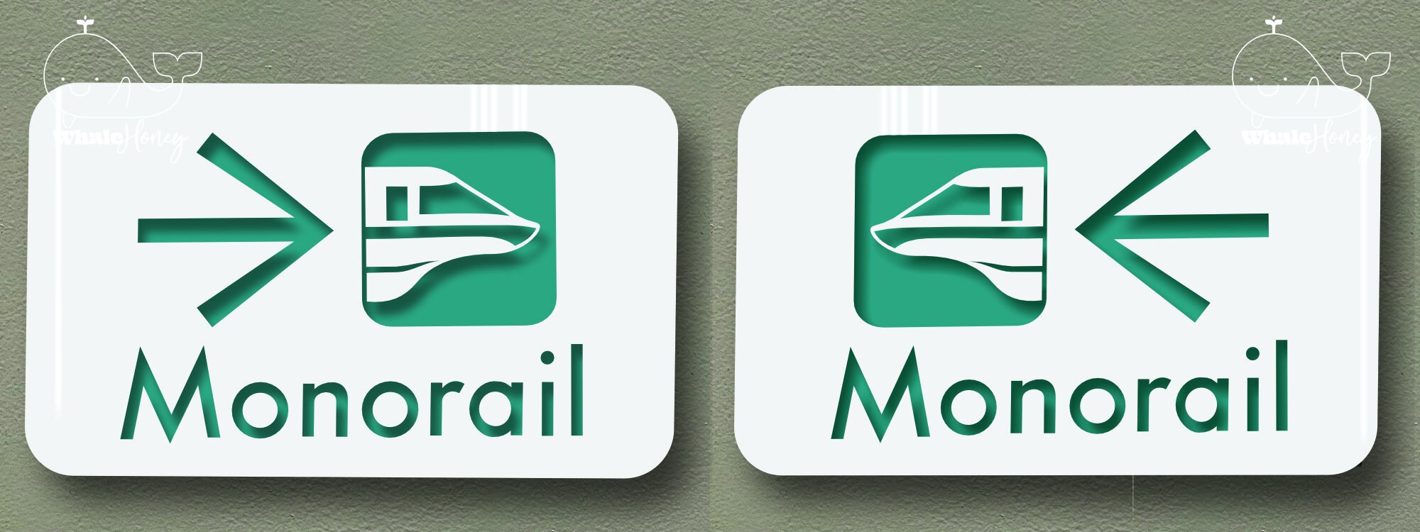 Disney Monorail Sign Plaque Home Decor Choose Your Color and - Etsy